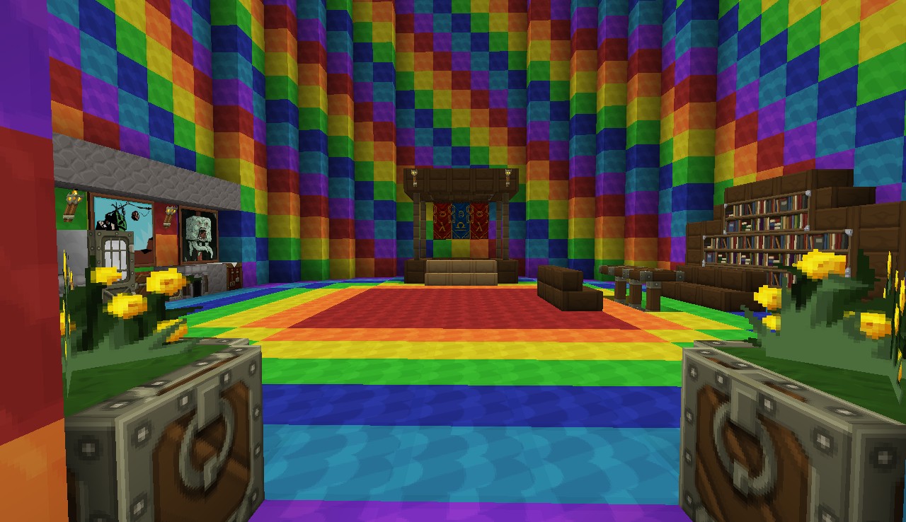 Steve's Rainbow Tower Minecraft Map