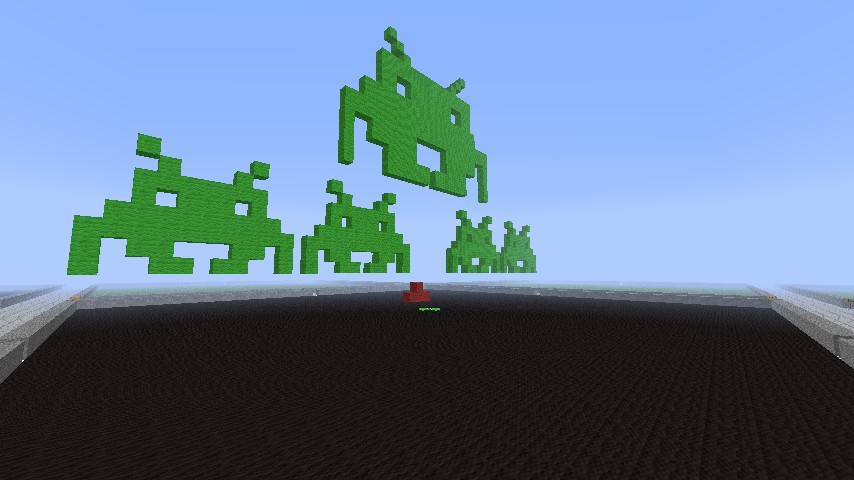 Space Invaders Minecraft Map