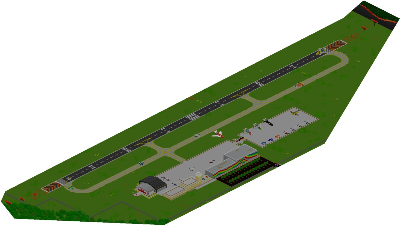 Small Airfield - Rainbow air Minecraft Map