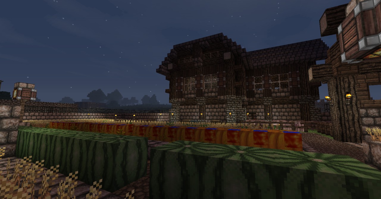 Small compact SMP house with farms and all included. Minecraft Map