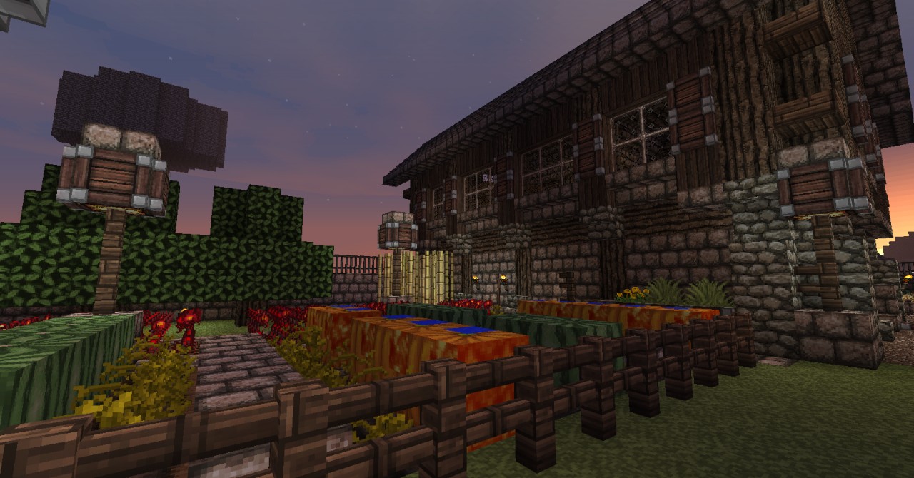 Small compact SMP house with farms and all included. Minecraft Map