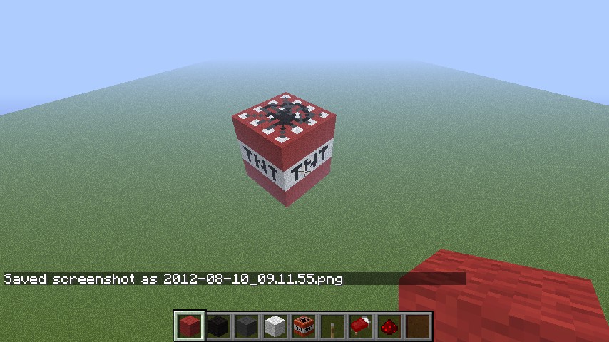 Huge TNT with explosion Minecraft Map