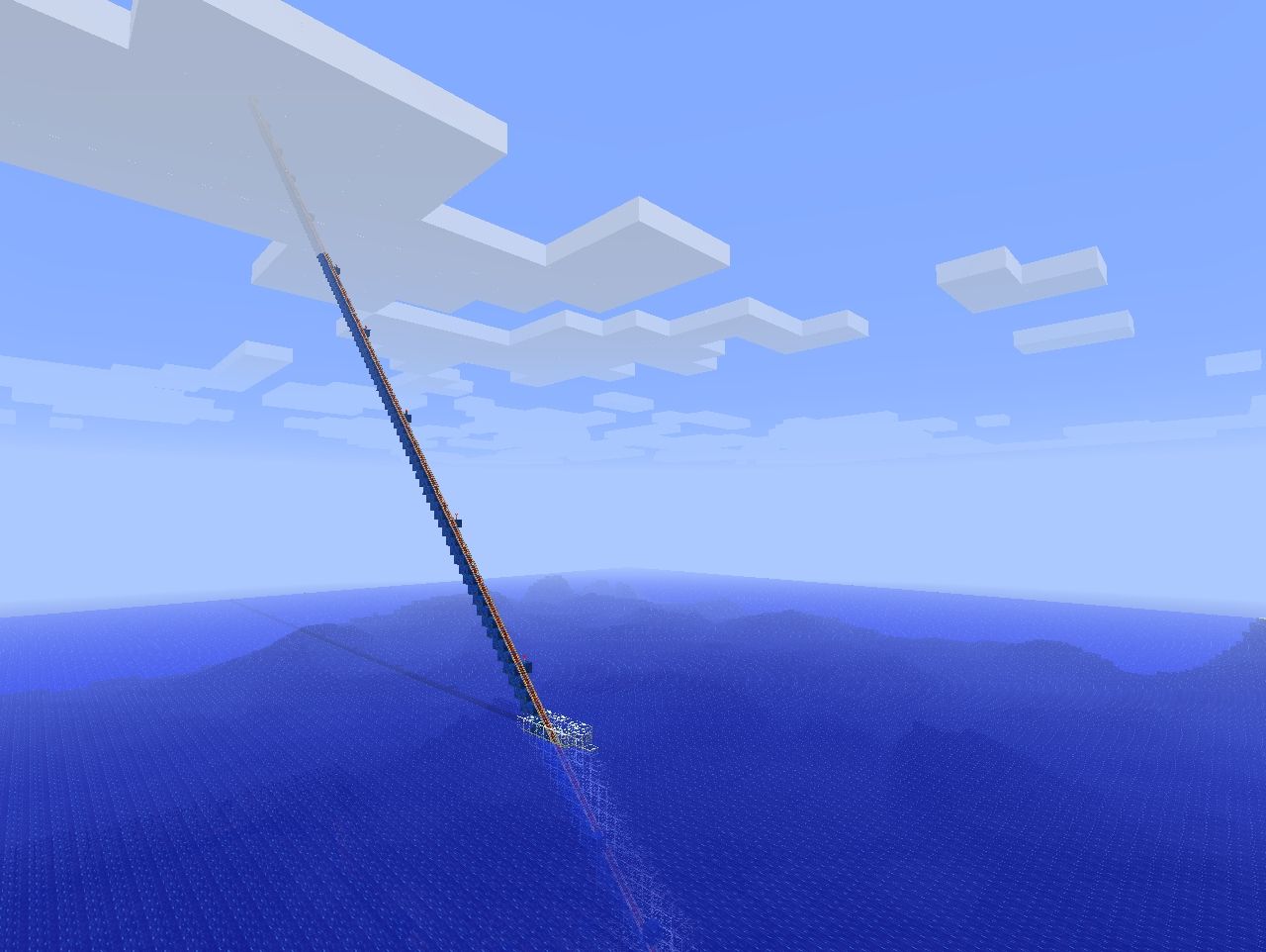 The Great White (Underwater Rollercoaster) Minecraft Map
