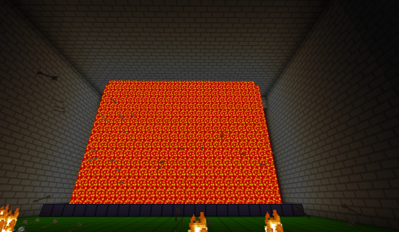 FIRE ARROW TRAP. Minecraft Map