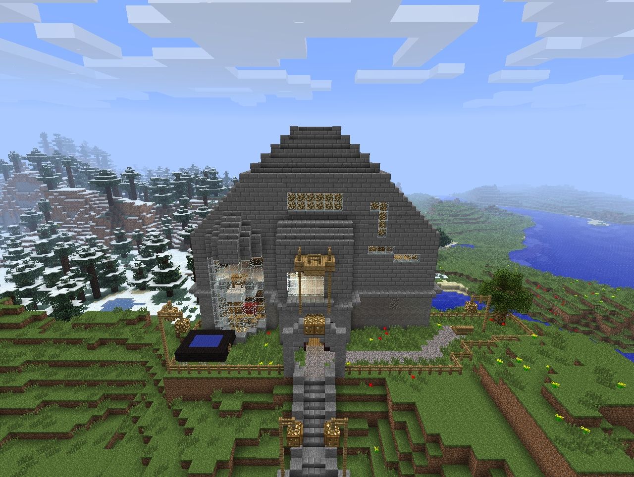 Modern furniture mansion + added two more modern guest houses ...