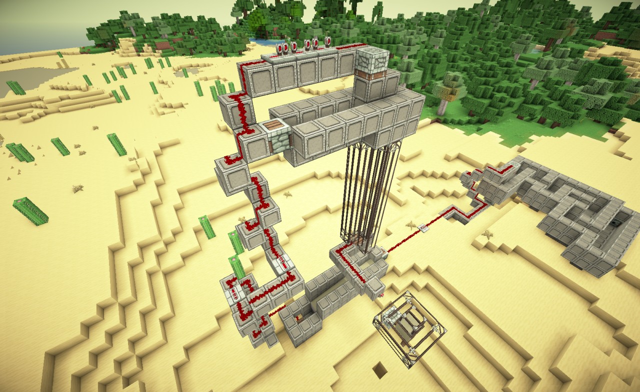 How to trigger a piston (Rube Goldberg machine) Minecraft Map