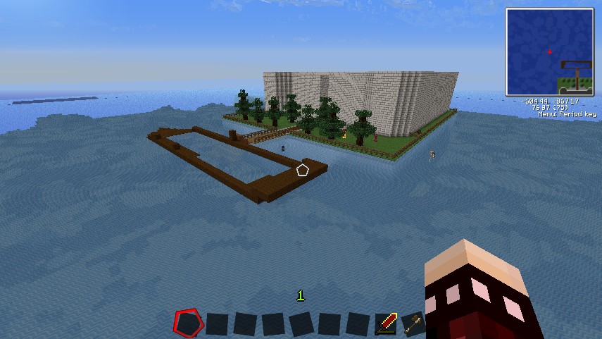 Working on my very first Custom Adventure Map Minecraft Map