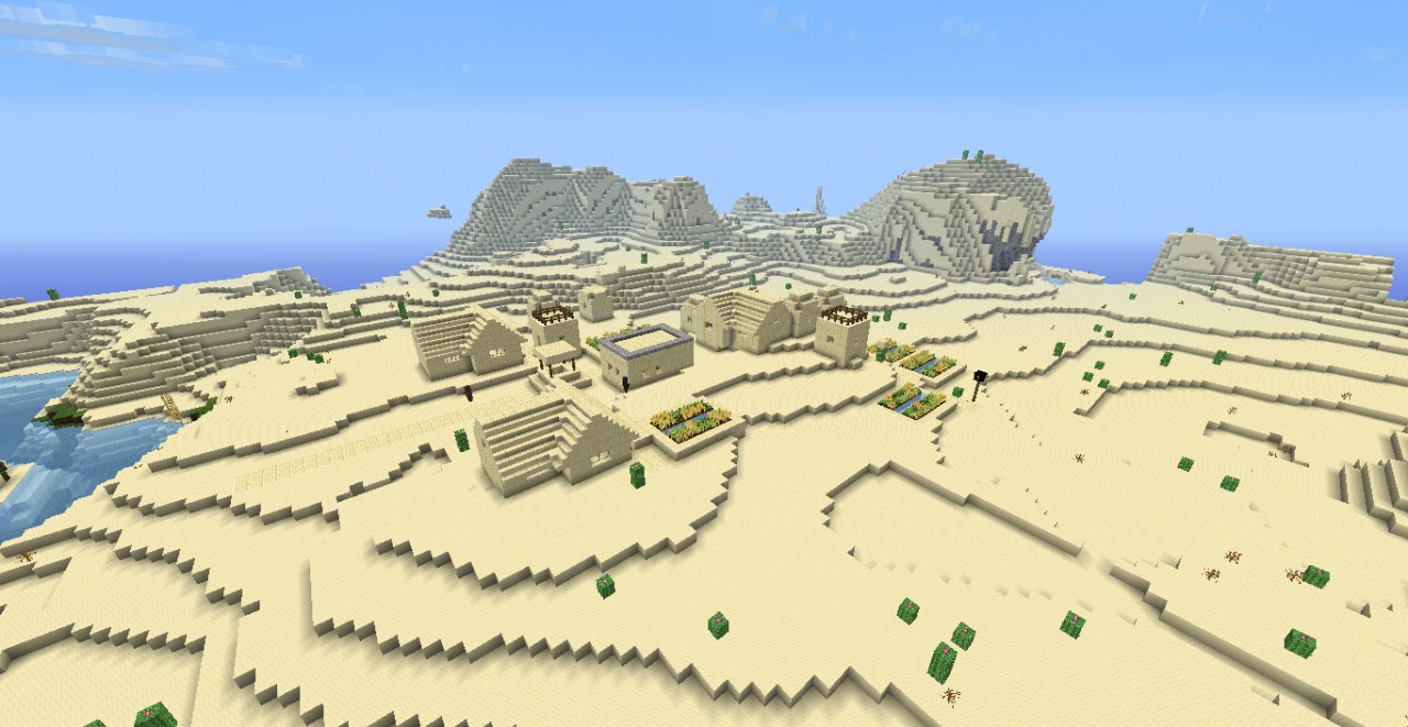Desert Village - World Save Minecraft Map