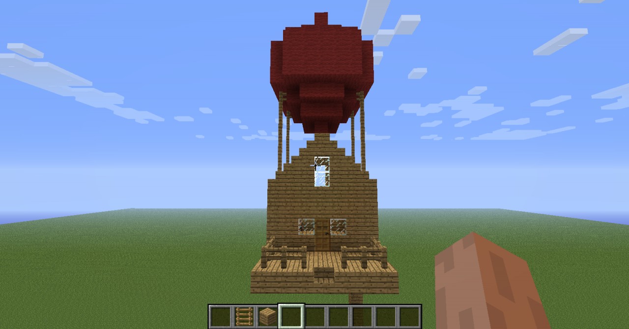 hot air ballon house Minecraft Map
