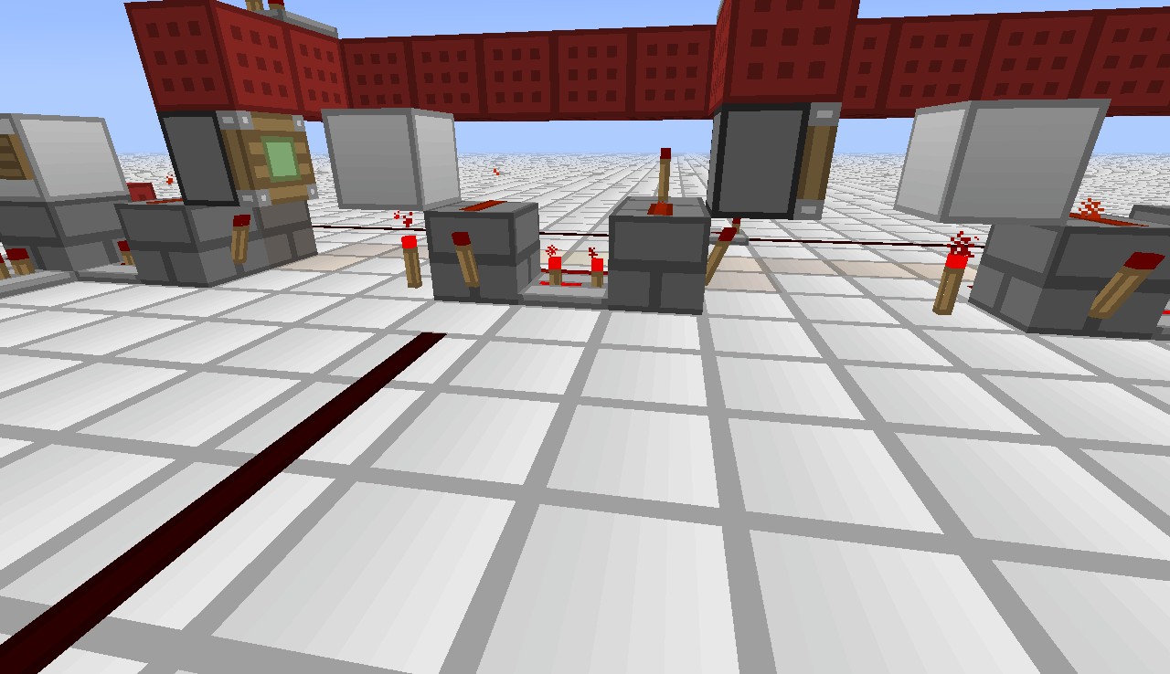 Infinitely Expandable Binary Counter Minecraft Map
