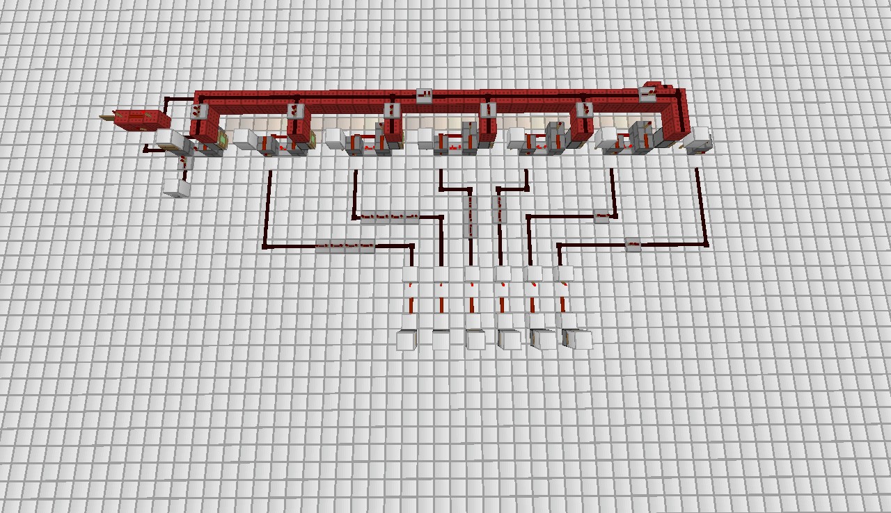 Infinitely Expandable Binary Counter Minecraft Map