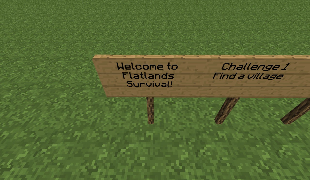 Flatlands survival Minecraft Map