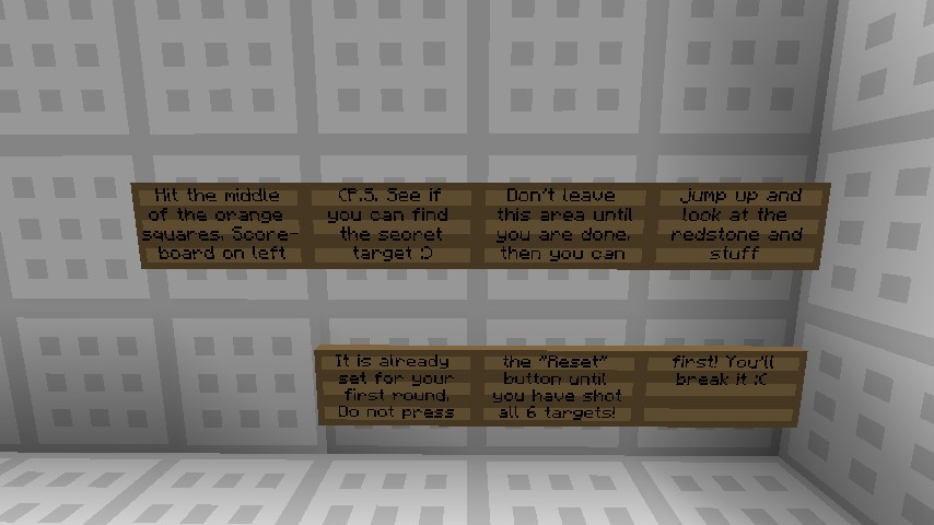 Archery Targets! Automatic Reset and Secret Target! Minecraft Map