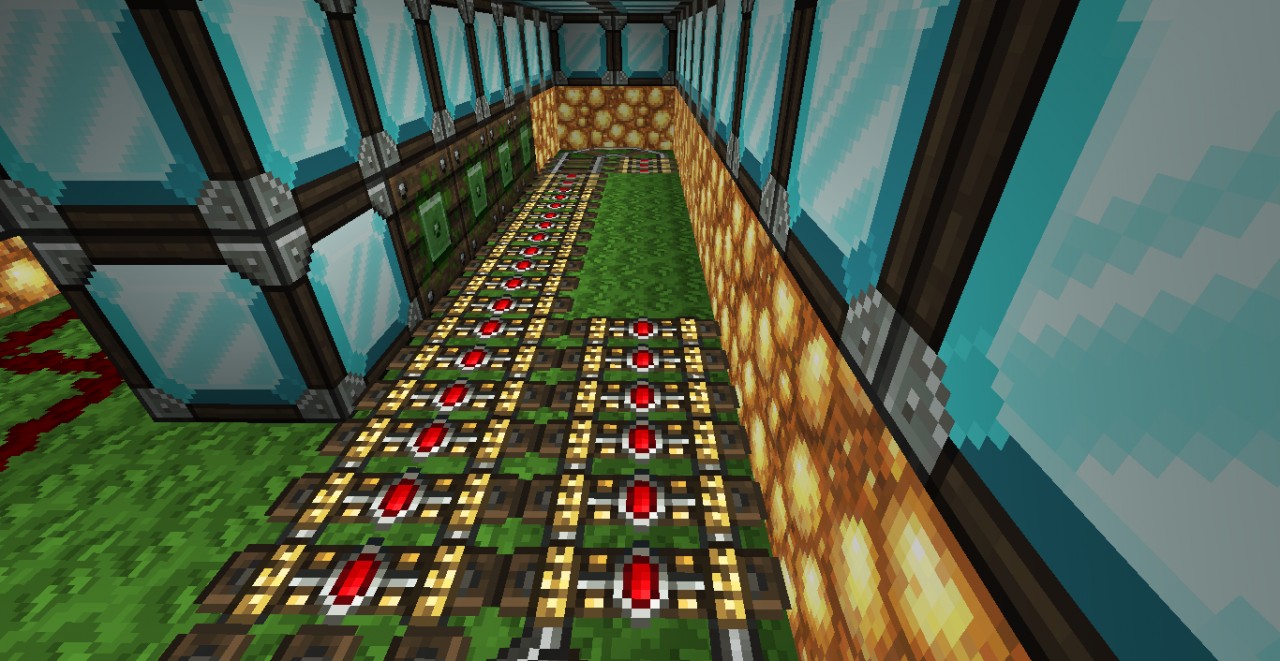 Piston rollercoaster Minecraft Map