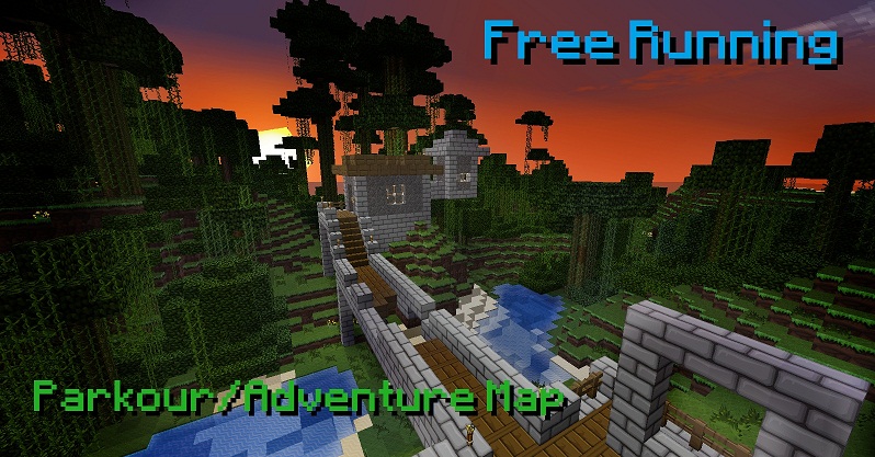 Free Running - Parkour / Adventure Map Minecraft Map