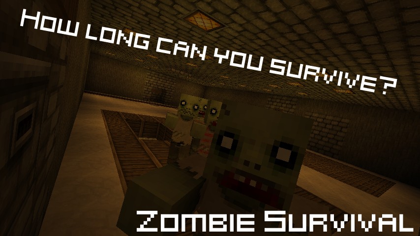 Zombie survival - Redstone minigame Minecraft Map