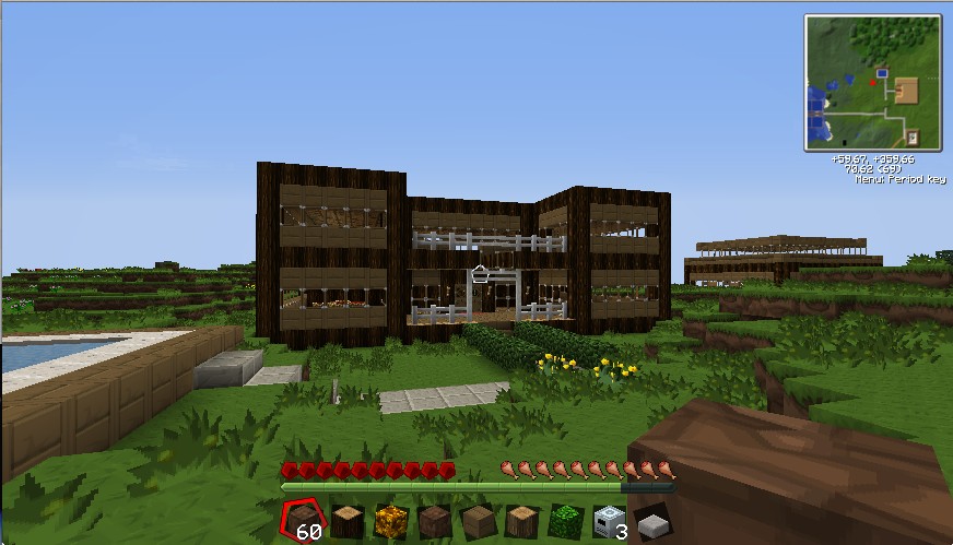 Small tekkit world(sorting area, quarrys+ house) Minecraft Map