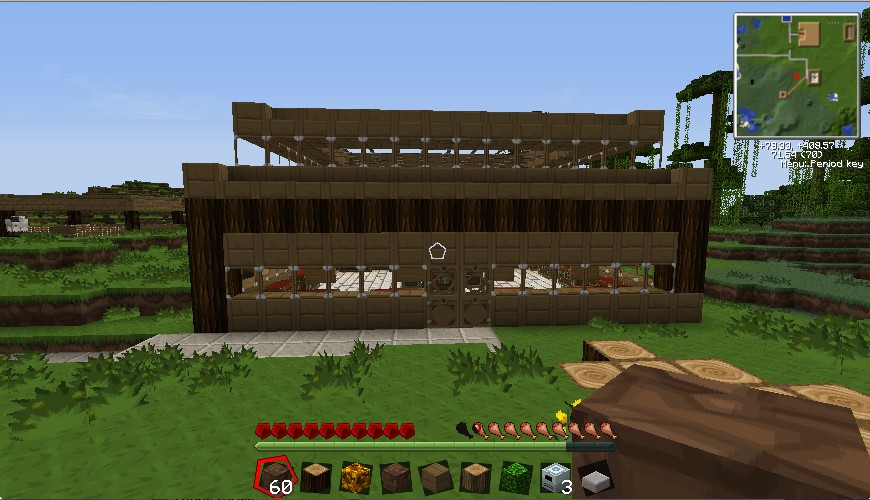 Small tekkit world(sorting area, quarrys+ house) Minecraft Map