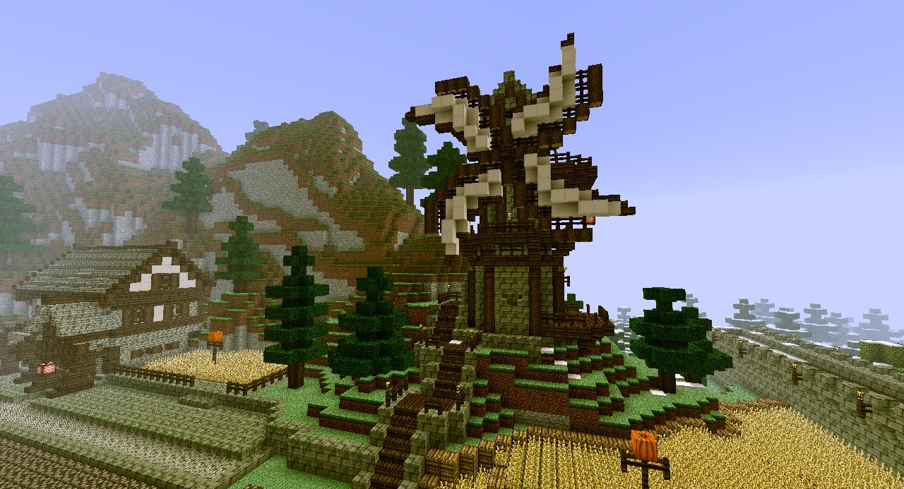 Skyrim inspired medieval building pack Minecraft Map