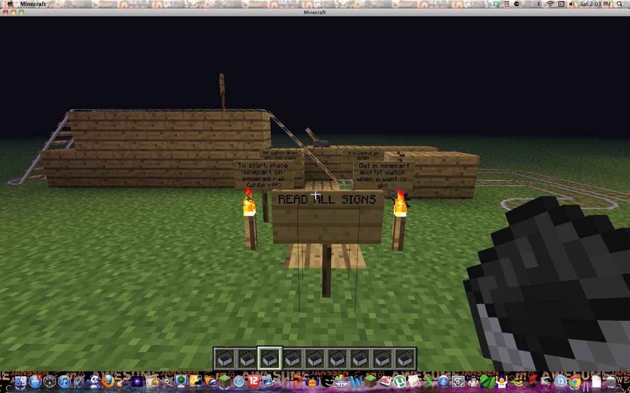 Halloween Themed Roller coaster Minecraft Map