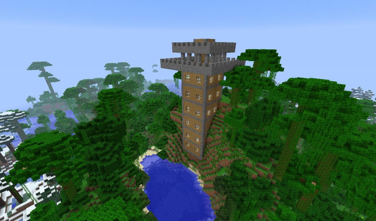 mining tower Minecraft Map