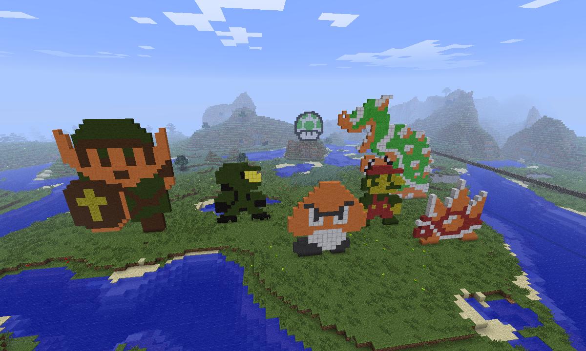 8 Bit Characters Minecraft Project
