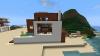 Small Modern Beach House Schematic Minecraft Map