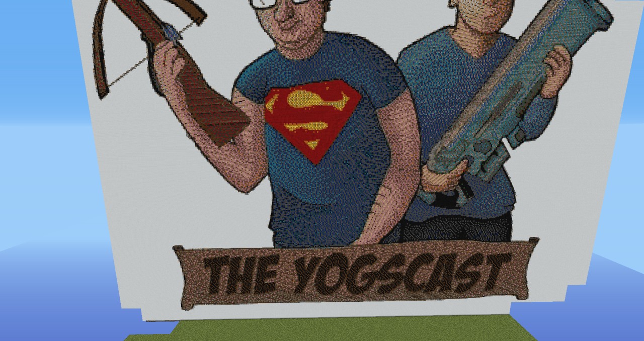 Yogscast Pixel Art Minecraft Map