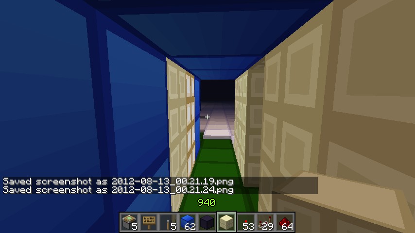 2x1 hidden piston door using 2 high piston extender Minecraft Map