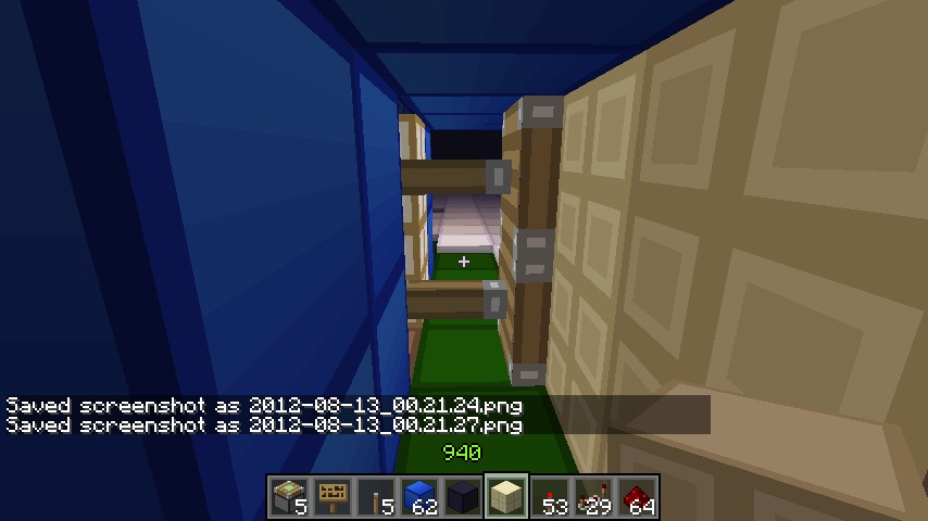 2x1 hidden piston door using 2 high piston extender Minecraft Map