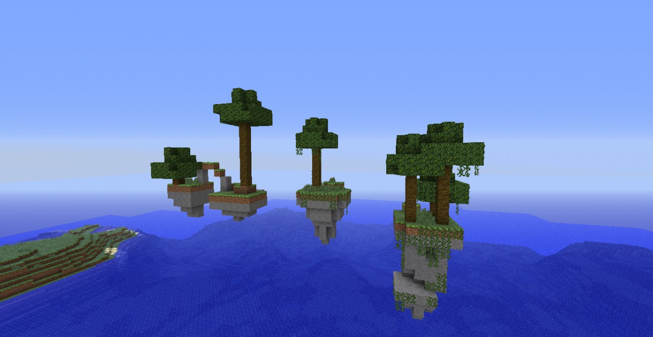 The Start of Floating islands Minecraft Map