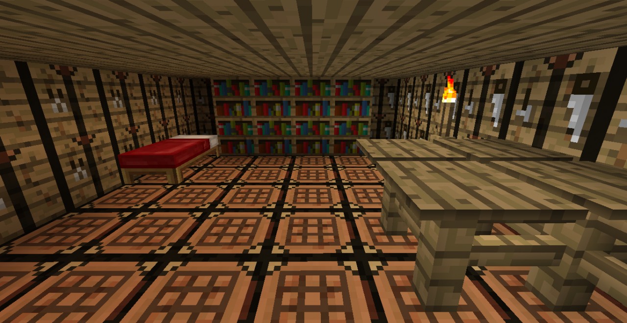 Crafting table house Minecraft Map