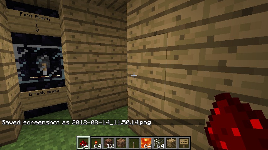 The fire alarm Minecraft Map