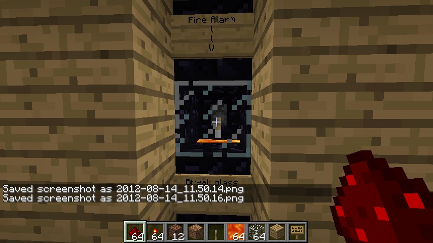 The fire alarm Minecraft Map