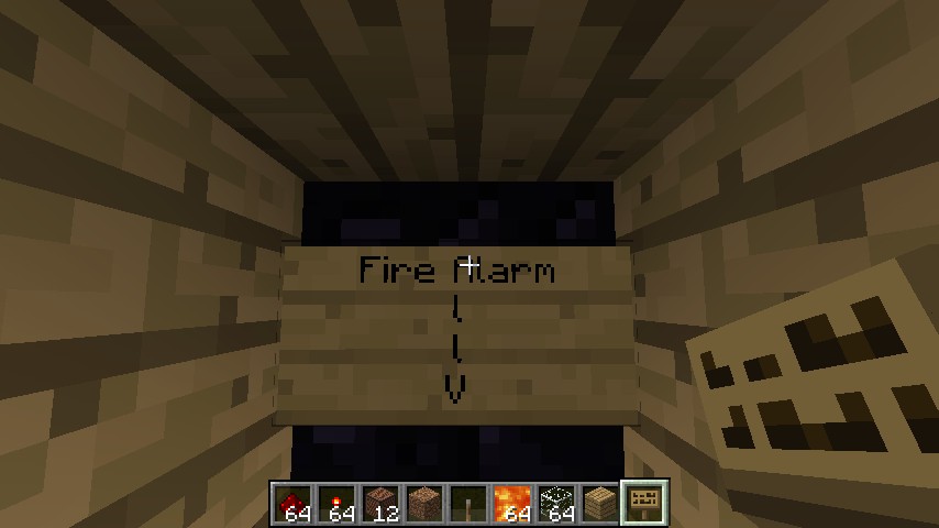 The fire alarm Minecraft Map