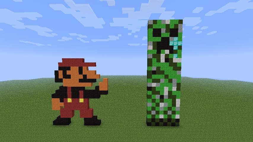 Mario & Creeper Minecraft Map