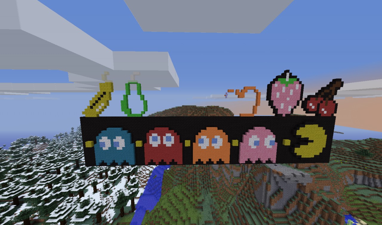 Pacman and ghosts Minecraft Map