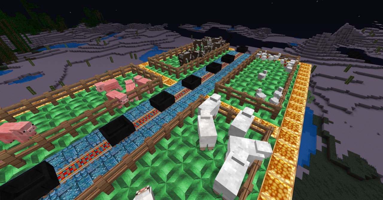 The Rich-Ass Ride (with up to 13 minecarts at the same time) Minecraft Map
