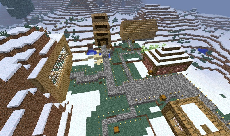 Huge Snow Castle! Minecraft Map