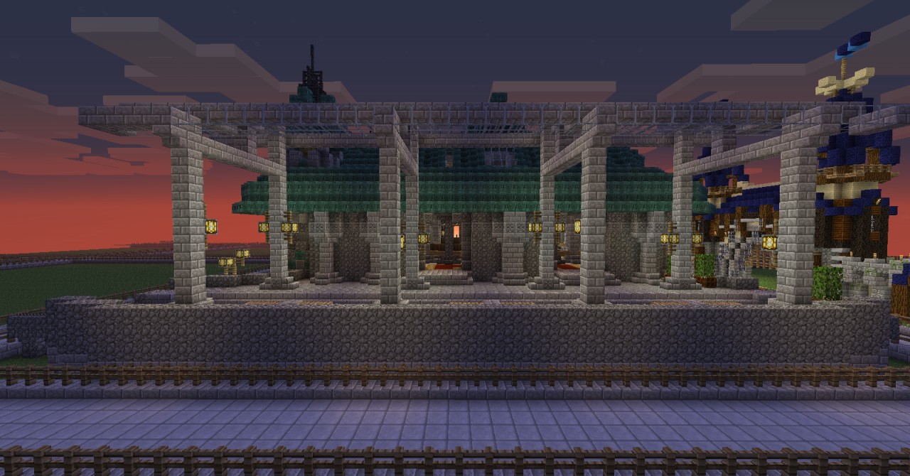 Victorian Train Station Minecraft Map