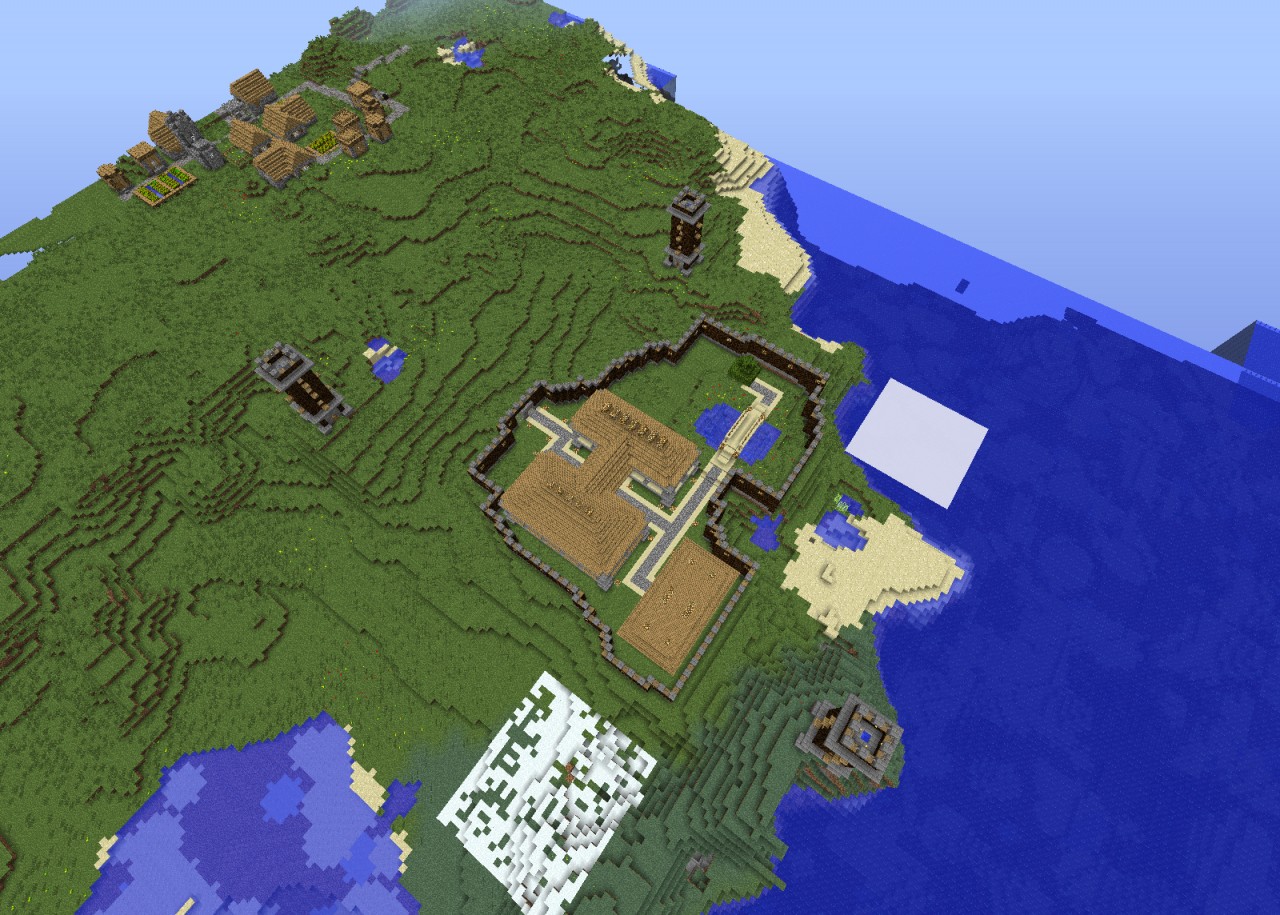 Castle of Three Towers Minecraft Map