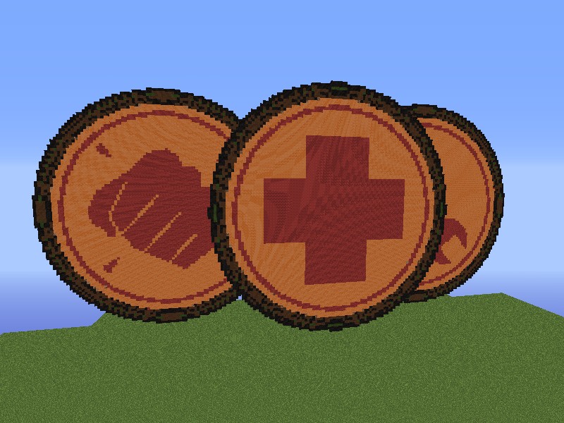 The Team Fortress 2 Classes Emblems saved as Schematic! Minecraft Map