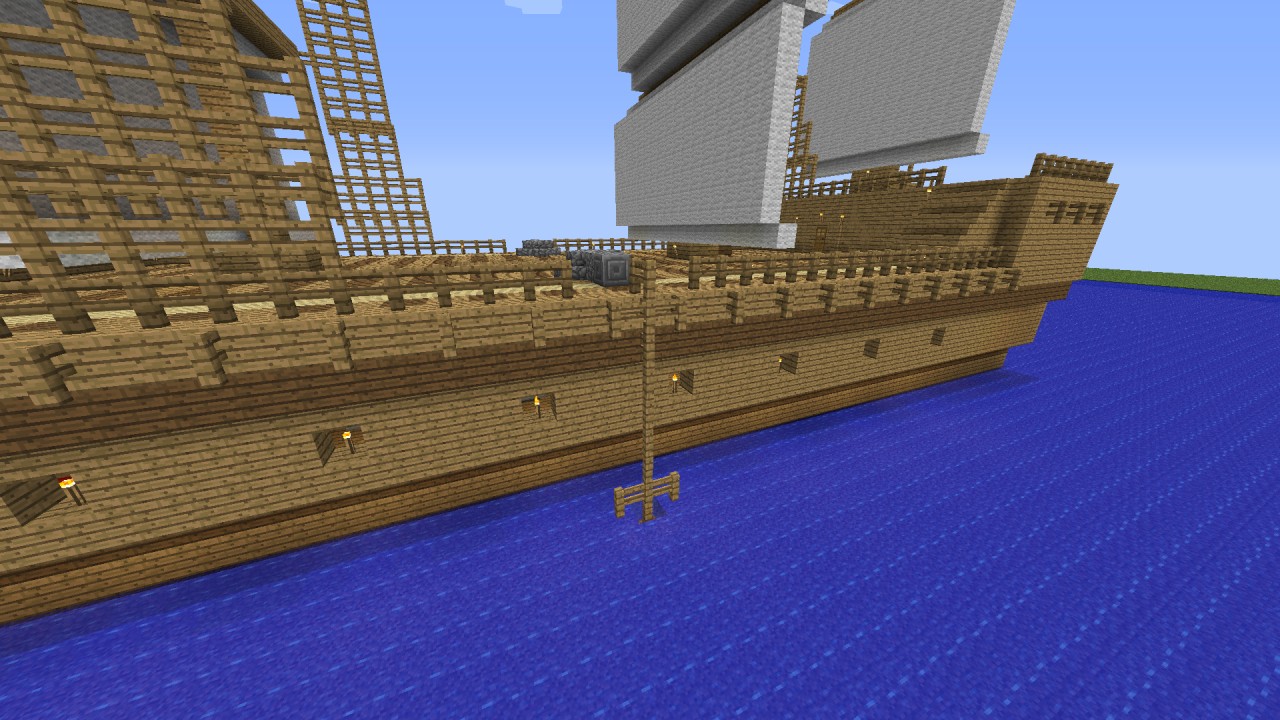 Wooden Pirate Ship Minecraft Map