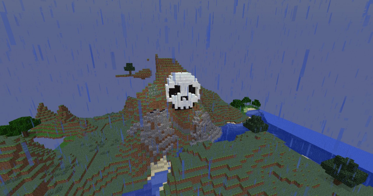 Skull on Mountain by Five67 Minecraft Map