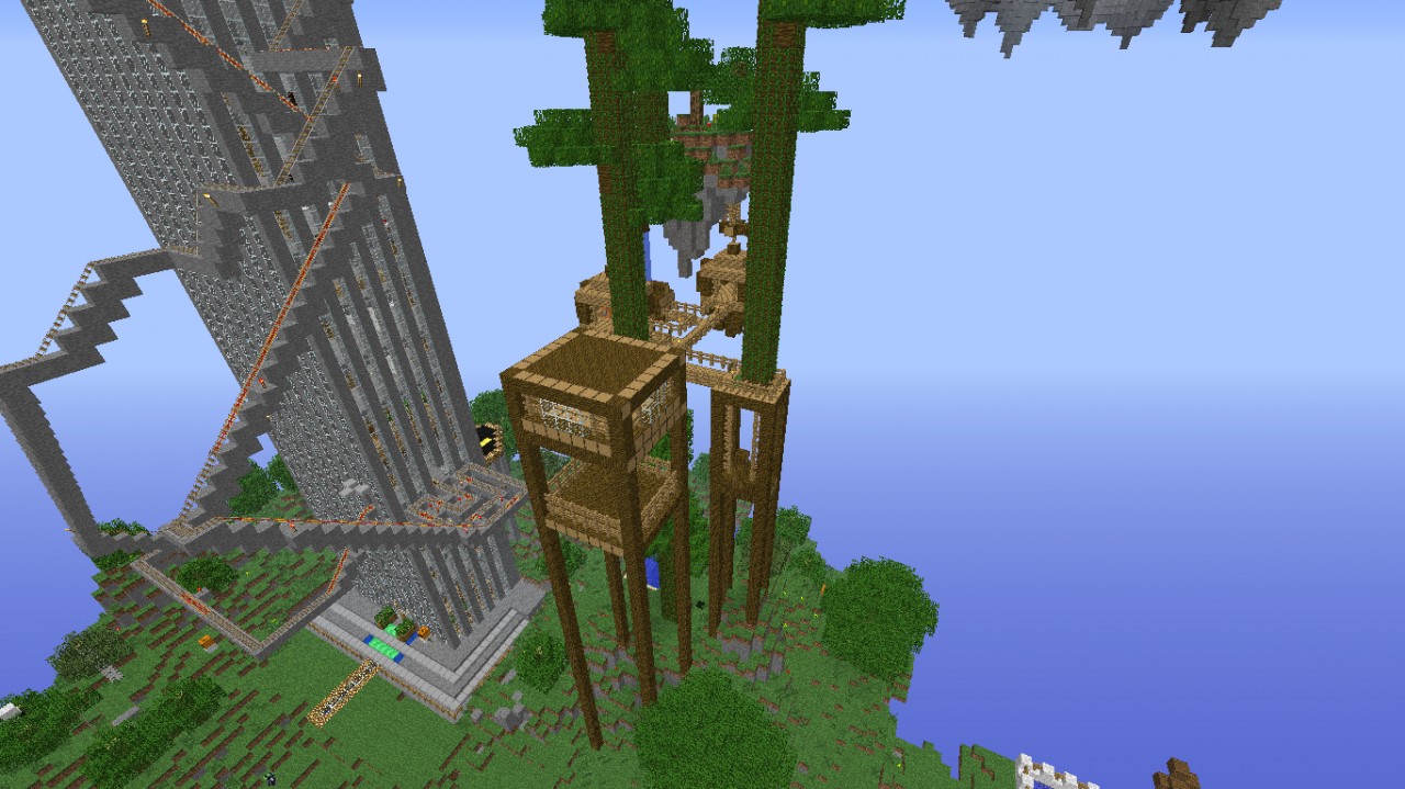 The Tall tower [Sky the limit Minecraft Map