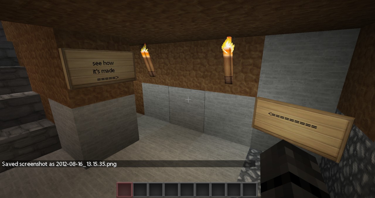 hidden staircase Minecraft Map