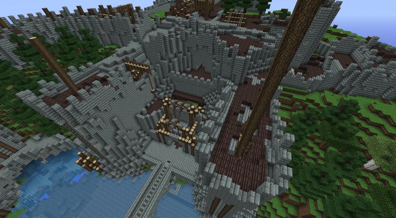 The ancient server stronghold. Minecraft Map