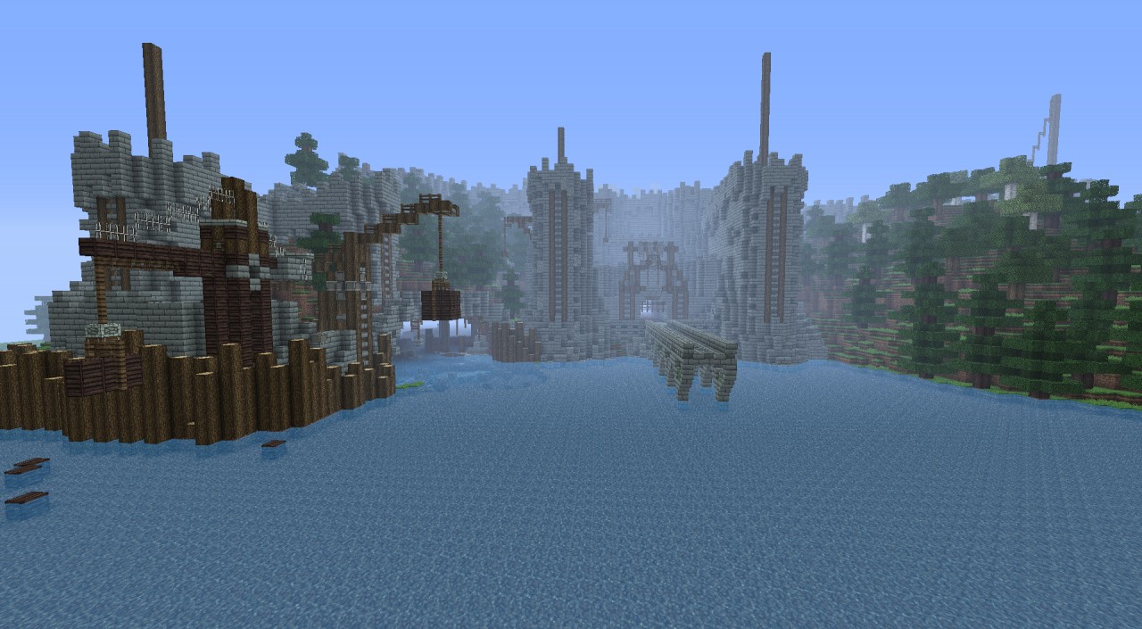 The ancient server stronghold. Minecraft Map