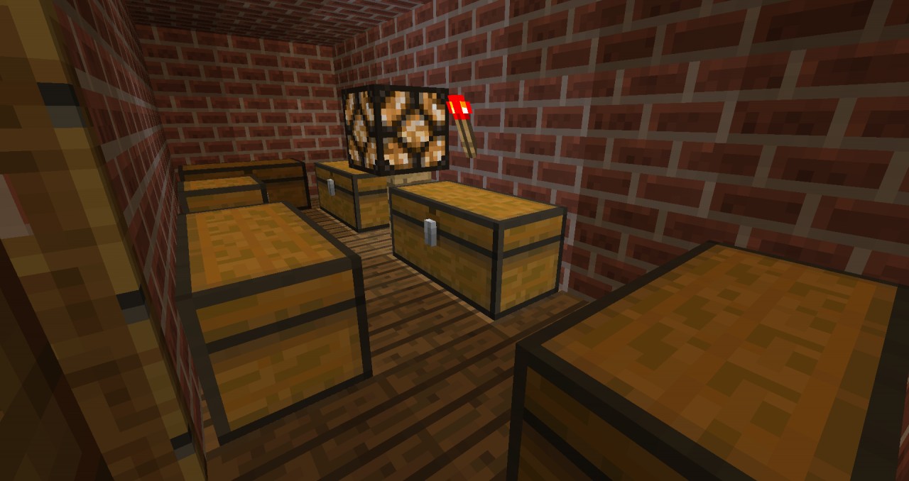 Brick House on Floating Land Minecraft Map