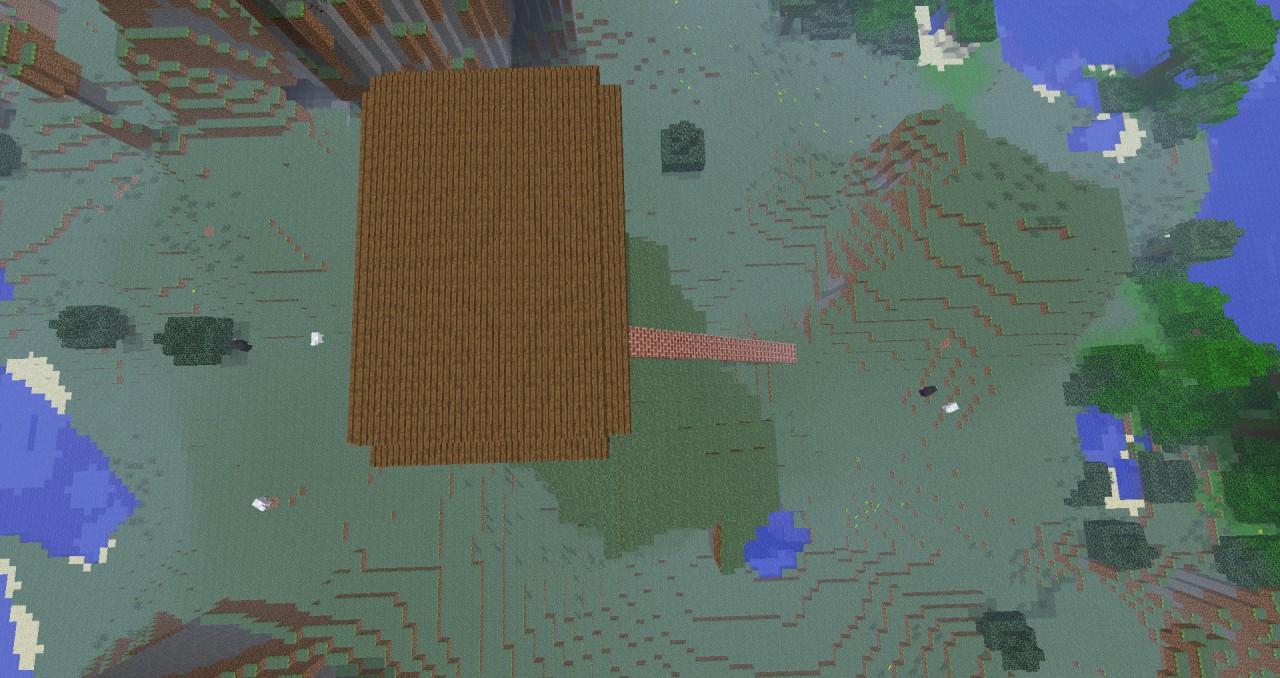 Brick House on Floating Land Minecraft Map